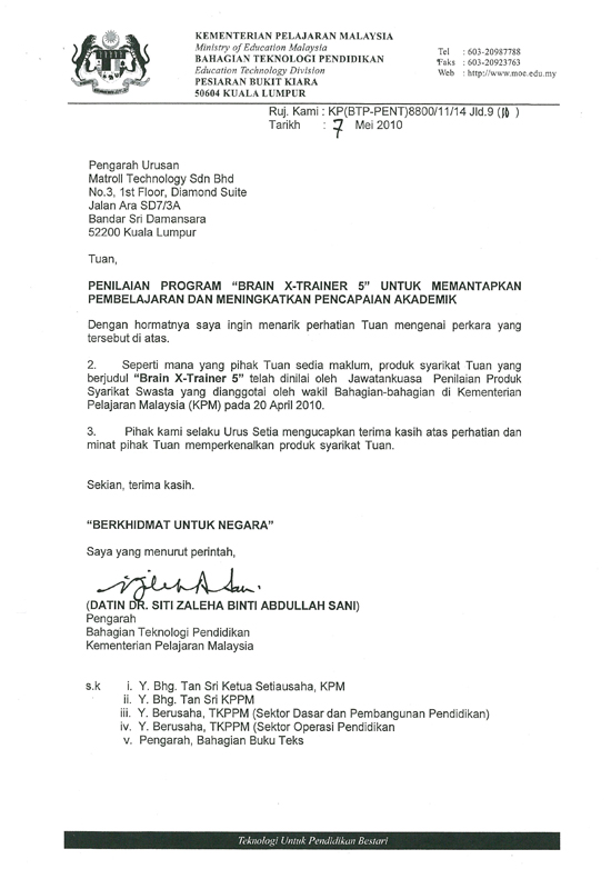 MATROLL TECHNOLOGY SDN BHD